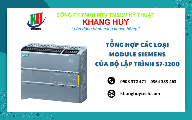 Tổng hợp các loại module Siemens của bộ lập trình S7-1200